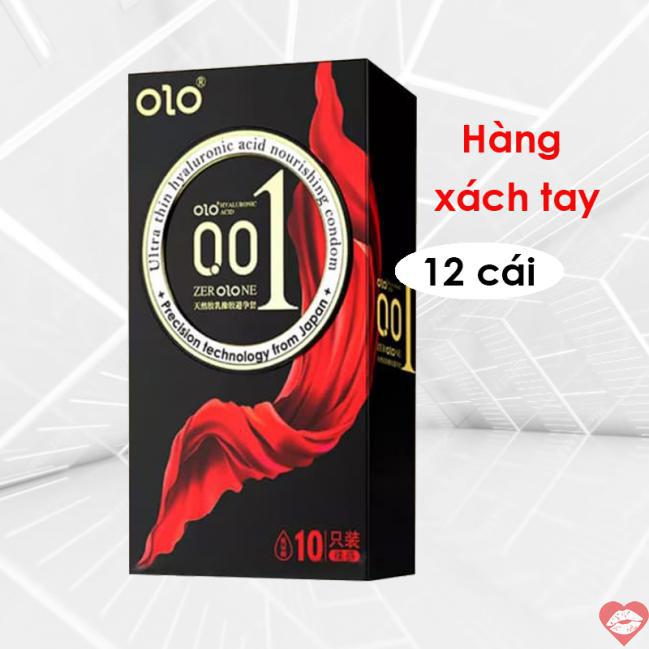Kho sỉ Bao cao su Olo thin 0.01 đen Square Black siêu mỏng ôm sát hộp 10c cao cấp