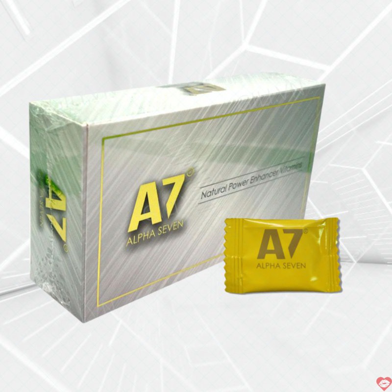 Kẹo A7 Alpha Seven viên ngậm hỗ trợ sinh lý nam tự nhiên hiệu quả cao